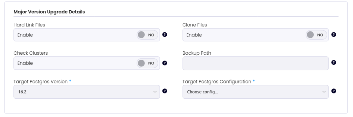 Major version upgrade :: StackGres Documentation